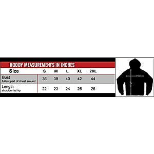 Hot Leathers mens Motorcycle fashion hoodies, Black, 2X US