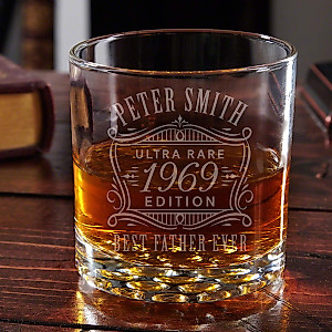 HomeWetBar Ultra Rare Edition Engraved Buckman Whiskey Glass (Personalized Product)