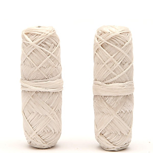 Eco-friendly Biodegradable Natural Silk Dental Floss Refills: Two 30m Floss Spool Refills (Plastic Free Packaging)