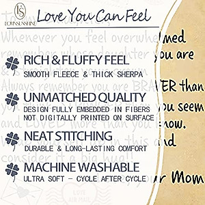 LOVINSUNSHINE Airmail to My Daughter Blanket from Mom Daughter Birthday Gifts Ideas Birthday Gifts for Daughter Adult Daughter Gift from Mom Daughter Gifts for Christmas Sherpa Fleece Blanket 60X80