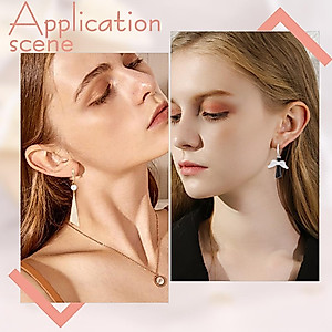 CREATCABIN 2 Colors 48Pcs Leverback Earwires Leverback Earring Hooks Kit 18k Gold Plated Sterling Silver Dangle Earwire Findings with Horizontal Loops Jump Rings for Earring Making Accessories