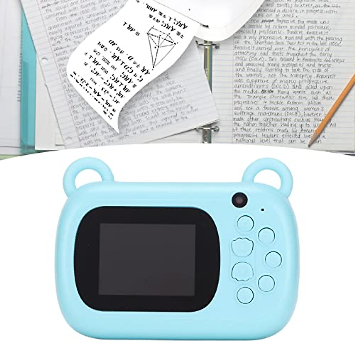 Kids Camera, HD Digital Video Cameras for Toddler, Thermal Printing Camera with 32GB SD Card for Christmas Birthday Gift