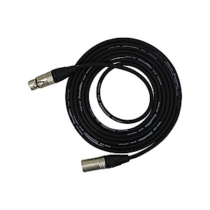 Pro Co Sound Excellines 5' XLR (M) to XLR (F) Lo-z Microphone Cable, 2x 24 Gauge