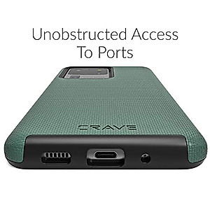 Crave Dual Guard for Samsung Galaxy S20 Ultra Case, Shockproof Protection Dual Layer Case for Samsung Galaxy S20 Ultra, S20 Ultra 5G - Forest Green