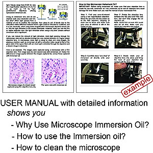 Microscope Immersion Oil, Type A, 1/2 Oz (15 mL) in an Easy-to-Use Amber Glass Dropper Bottle