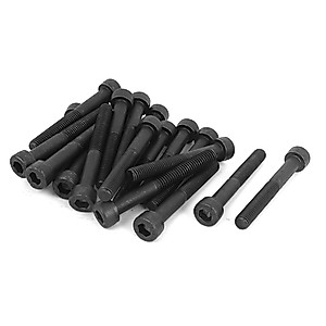 uxcell M5 x 40mm 12.9 Alloy Steel Hex Socket Head Cap Screws Bolt Black 20pcs
