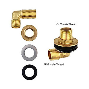 COOLWEST Wall Mounting Installation Kit for Commercial Wall Mount Faucet, G1/2 Backsplash Mount Set for Stainless Steel Commercial Kitchen Prep & Utilty Sink