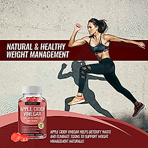 Toplux Apple Cider Vinegar Gummies - 1000mg ACV with B12, Beet Root, Pomegranate for Immune System, Detox & Cleanse, Gummy Alternative to Apple Cider Vinegar Capsules, for Men Women 2X Pack