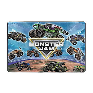 Shouou Anime Car Area Rugs Large Carpet Non-Slip Floor Mat Soft Fluffy Throw Carpet Indoor Anime 60 x 39 in Rug for Living Room Bedroom Backyard Dorm Home Boys Girls Kids Room