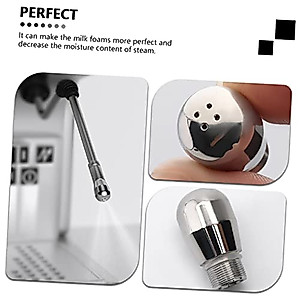 OKUMEYR Coffee Steamer Coffee Machine Coffee Makers Coffee Maker Accessory Coffee Maker Steam Nozzle Milk Maker Steam Nozzle Foams Steam Nozzle Milk Foam Stainless Steel Office Refit