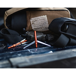 Dead Ringer 100 Grain Broadheads, Pack of 3 Broadheads | Available in Mechanical, Hybrid Fixed/Mechanical, and Expandable Blades, Super Freak Extreme Orange