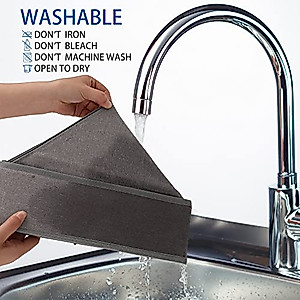 losensild Sock Underwear Closet Cabinet Organizer Drawer Divider Foldable Cloth Drawer Organizer Storage Boxes Divider Baskets for Storing Socks Underwear Ties Handkerchiefs Belts (24+24 Cell, Gray)