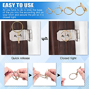 Glarks 30Pcs Heavy Duty Lynch Pin Assortment Kit for Farm Tractors Trailers Trucks Mowers