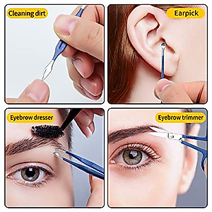 LCPCX Nail clippers set,Pedicure kit,manicure, travel kit for women,mens gifts,7-piece set,blue