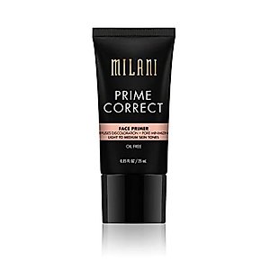 Milani Prime Correct Face Primer - Diffuses Discoloration + Pore-Minimizing - Light/Medium (0.85 Fl. Oz.) Vegan, Cruelty-Free Face Makeup Primer to Color Correct Skin & Reduce Appearance of Pores