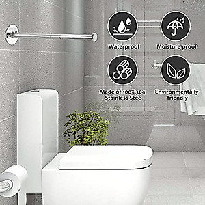 Retractable 2 Sections Clothes Hangers Storage Stacker Bath Towel Hangers Coats Handbags Hangers Multi-Use Organizers for Closet,Cloakroom, Balcony, Bathrooms,Laundry Room Easy to Install