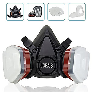 Reusable Half Face Cover, 6200 Half Face Respirаtor, with reusable filters, Paint Face Cover for Painting, Decorating Carpentry, Welding, Metal Cutting,dusting and Other Work Protection