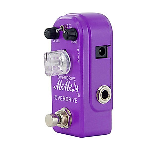 Overdrive Pedal, MIMIDI Mini Overdrive Guitar Pedal Classical Electronic Guitar Effects with True Bypass (315 Overdrive Purple)