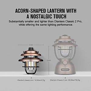 OLIGHT Olantern Stretch Camping Lanterns, 500 Lumens Stretchable LED Flashlights with Dual Light Source Bundle with Olantern Classic Mini LED Camping Lantern, Lightweight Rechargeable Lantern Flashlig