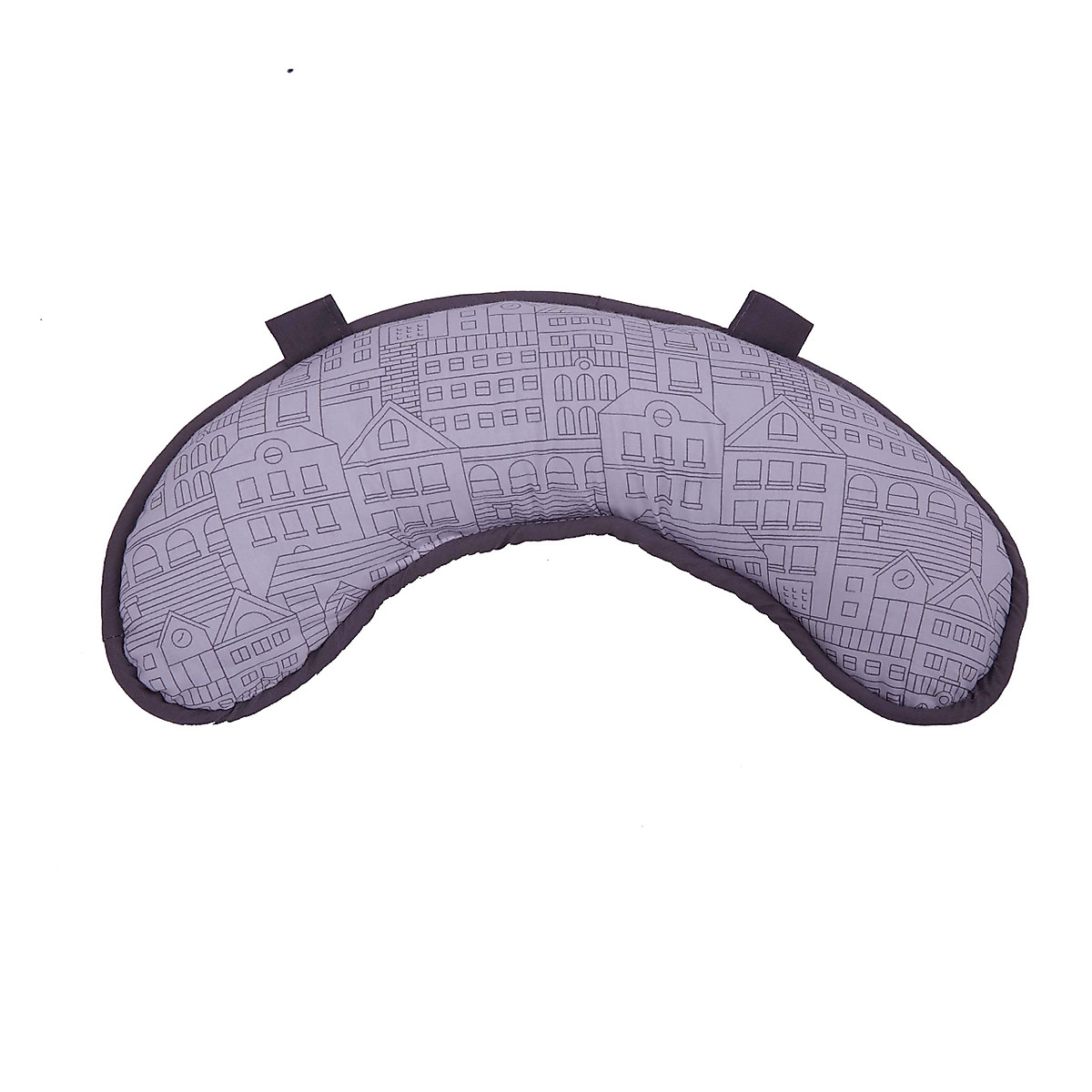 Bacati Clouds in The City Baby Play Gym with Mat, White/Grey