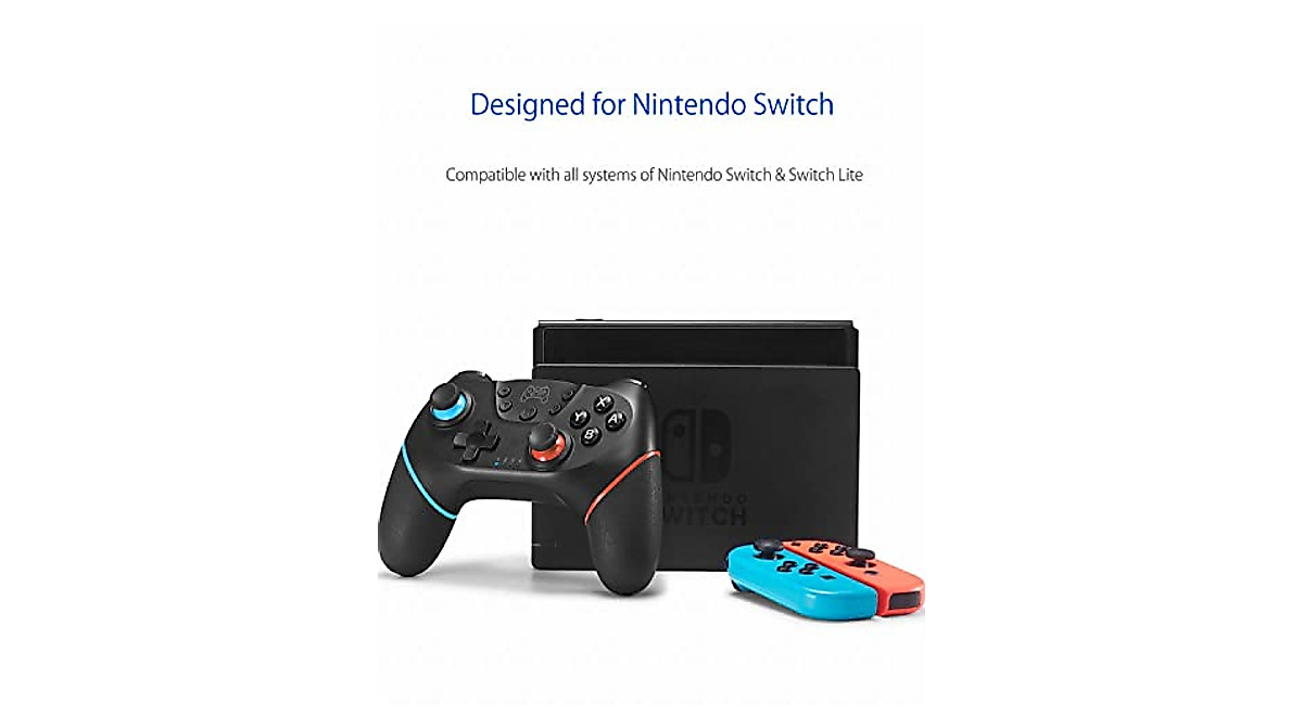Wireless Pro Switch Controller - Ergonomic & Turbo Vibration