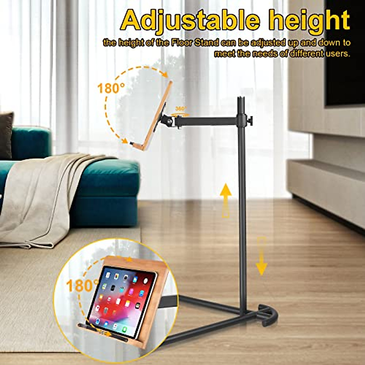 wishacc Adjustable Laptop Stand for Couch, Bed & Reading