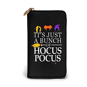 IFJIGLAKW Classic Leather Moneybag Personalized Zip Leather Wallet Long Clutch Purse Coin Pocket