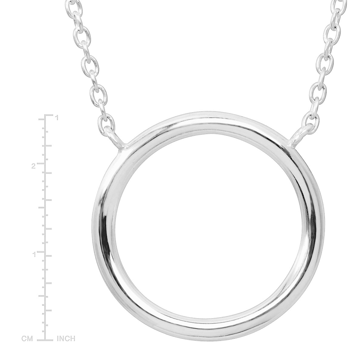 Silpada 'Karma' Open Circle Necklace in Sterling Silver, 18" + 2"