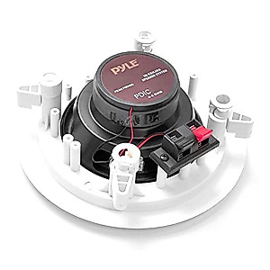 8) New PYLE PRO PDIC61RD 6.5'' 200W 2-Way In-Ceiling/Wall Speaker System White