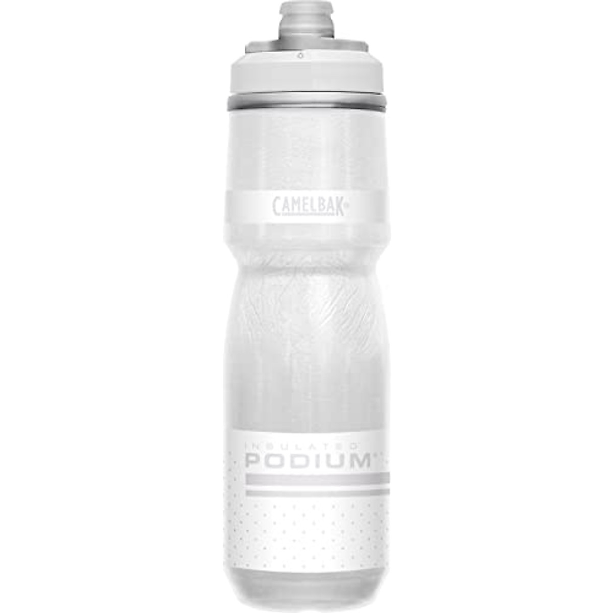 CamelBak Podium Chill Insulated Bike Water Bottle - Easy Squeeze Bottle - Fits Most Bike Cages - 24oz, Reflective Ghost