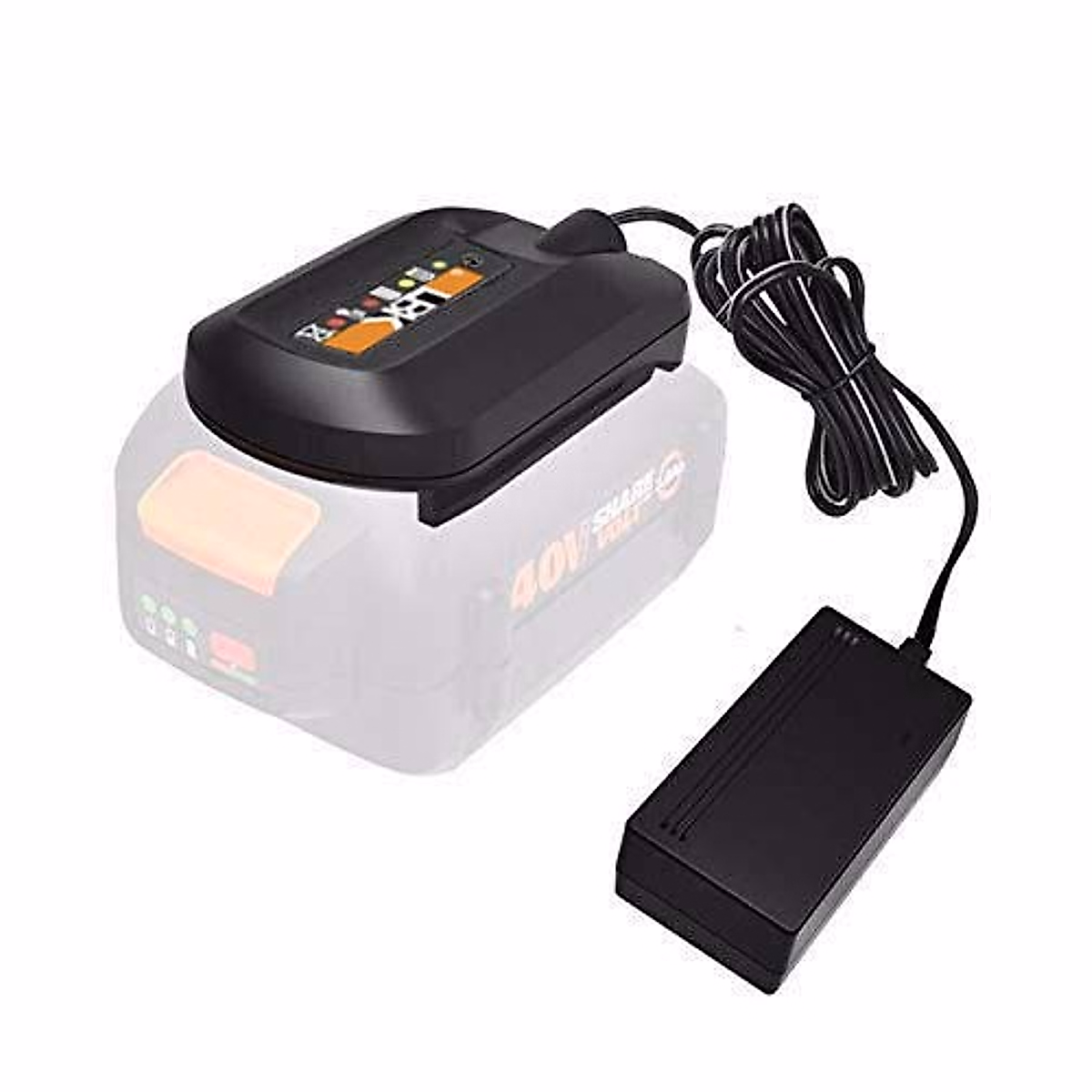 LBK Charger for WA3747, compatible with Worx 40V Max Lithium Battery charger for Trimmer, Hedge Trimmer, Blower