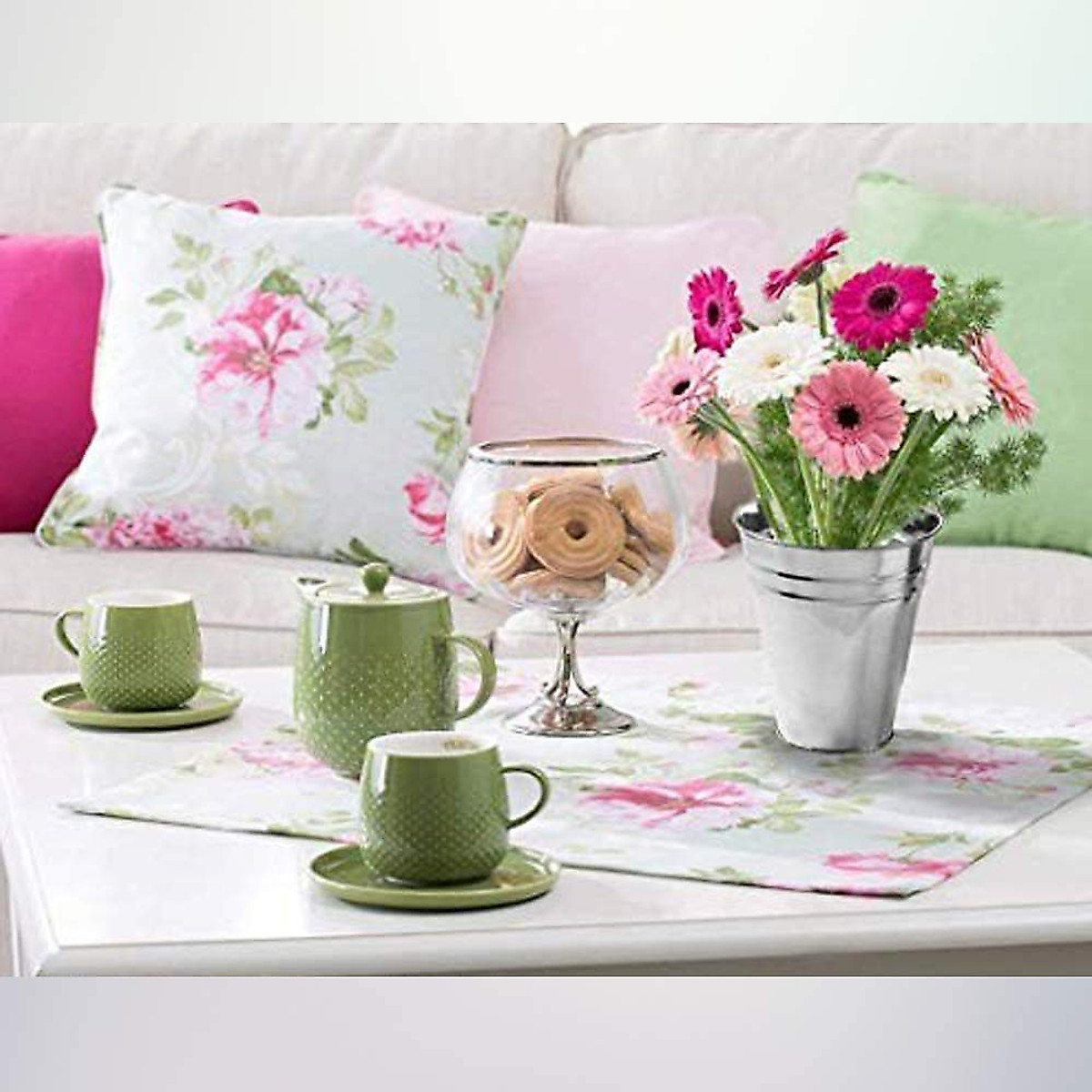 Kicko Large Galvanized Metal Buckets Bulk - 6 Pack - with Handle 5 X 4.5 Inches - Unique Goody Baskets, for Party Favors, Party Accessories and Christmas Decorations