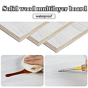 Pmnianhua Floating Desk,Wall Mounted Fold Down Wooden Laptop Computer Desk with Storage Shelves Folding Table Desk Workstation for Wall Bedroom Small Space (Gray-White (Right))