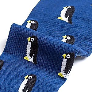 LEOSTEP Penguin Funny Sea Compression Socks for Women & Men, Support for Fishing, Sports, Travel, Athletic, Flight