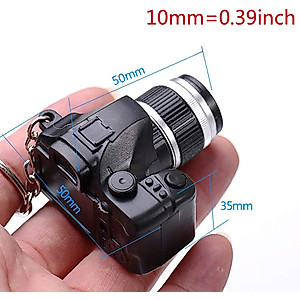 JJLFresheners Camera Keychain with Sound, Key Ring Decor Bag Wallet Pendant, Mini Camera Design Keychain Cute Novelty Ring Child Toy Kids Key Chain Pendant Creative Gift Key Chain Decorative