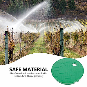 Yardwe Valves Box Lid 4pcs Boxes Valve Box Cover Spray Water Plastic Replacement Valves Box Lid