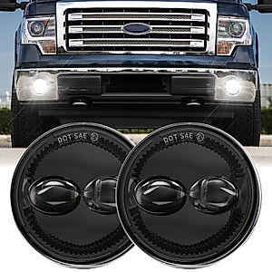 Z-OFFROAD DOT Approved LED Fog Lights for 2006-2014 Ford F150 2006 2007 2008 2009 2010 2011 2012 2013 2014 F150, Bumper Driving Lamp Set Assembly Kit - Black