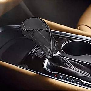 HUISEFOR Universal Car Interior Gear Shift Cover Premium Neoprene Auto Handbrake Cover Durable Black Marble Pattern Vehicle Accesories 2 Packs