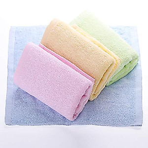 YiYaYo Absorbent Washcloths Bamboo Towel Set 10 Pack for Bathroom-Hotel-Spa-Kitchen Multi-Purpose Fingertip Towels & Face Cloths 12'' x 12''