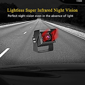 Backup Camera for Trucks, VECLESUS V5M Rear View Camera System, 5" LCD Screen with Waterproof Night Vision Rear Camera for Truck, RV, Trailer, Bus, Harvester, Pickup, Motorhome, Van, Large Vehicles