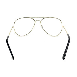 SHAMZBEST Clear Lens Aviator Eyeglasses Classic Retro
