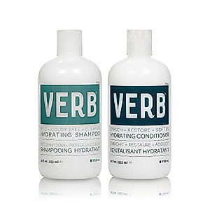 Verb Hydrating Shampoo & Conditioner Duo – Vegan Shampoo and Conditioner Set –Moisturizing Argan Oil Shampoo and Conditioner - No Harmful Sulfates, 12 fl oz