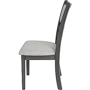 New Classic Furniture Mitchell 5-Piece Dining Set with 1 Table and 4 Chairs, Gray