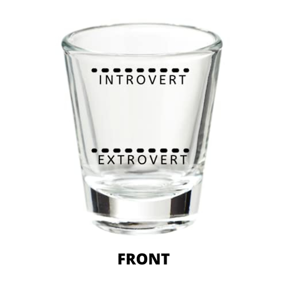 Tipsy Umbrella “Introvert/Extrovert” Funny Collectable shot glass (1.75 oz)