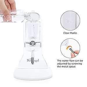 Niteangel 80ml Hamster Water Bottle with Stand No Drip Gerbil Water Feeder Dispenser for Hamster Gerbils Mice Degus Lemming Hedgehog Small-Sized Pet