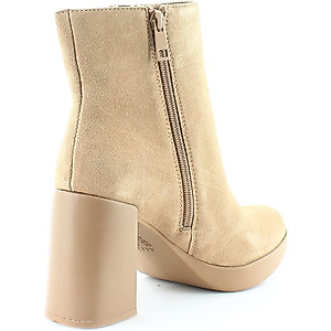 Naturalizer Women's Gen N Reach Ankle Boot Cookiedough Tan Suede 9 M