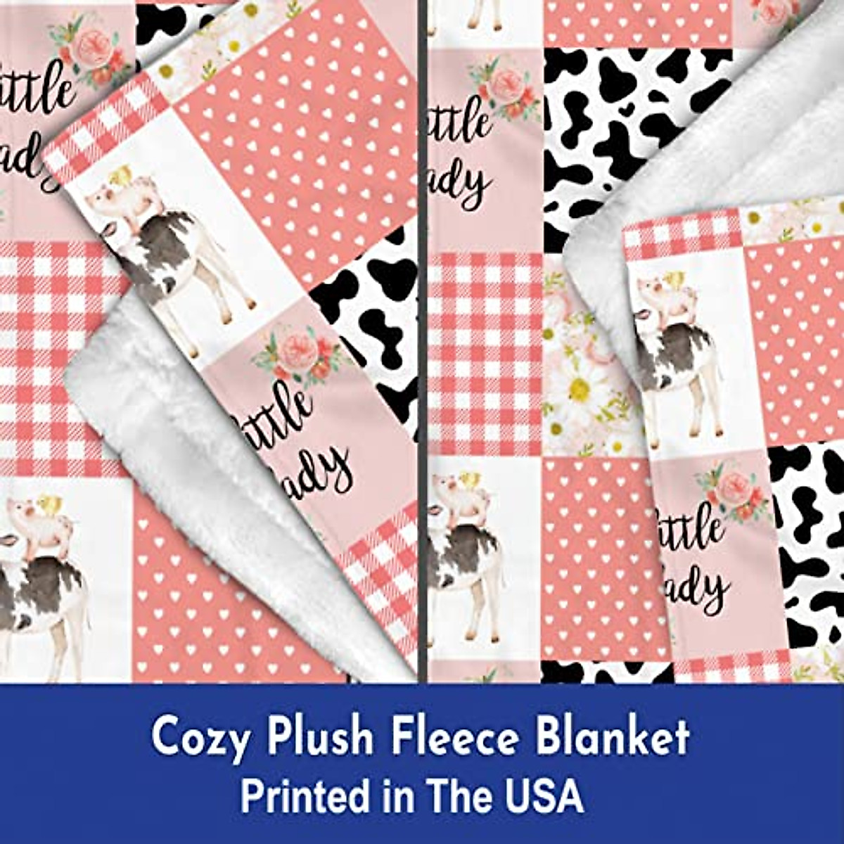 Personalized Cow Baby Blanket,Cow Blankets,Cow Print Fleece Blanket,Cow Blanket Baby,Cow Print Baby Blanket,Cow Baby Security Blanket,Pink Cow Throw Blanket,Baby Blanket Cow,Cow Blanket for Kids