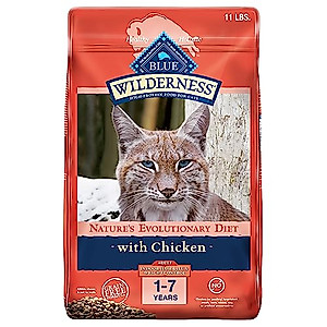 Blue Buffalo Cat Food for Indoor Cats, Hairball Control & Weight Management, Natural Chicken Recipe, Adult Indoor Dry Cat Food, 11 lb bag