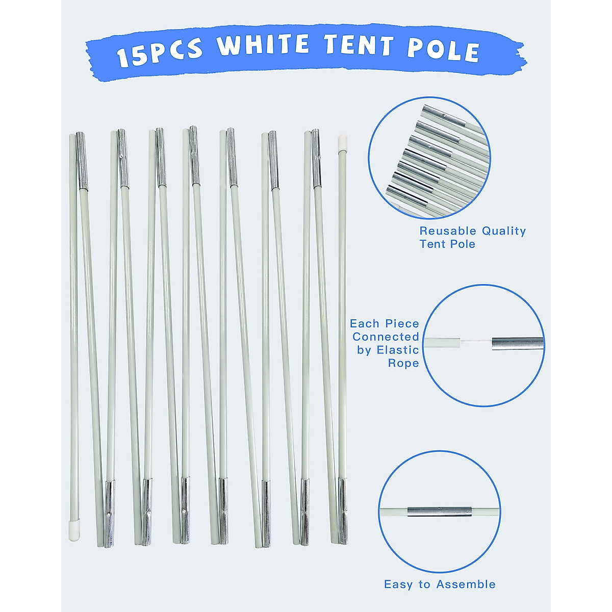 TEKXYZ Balloon Arch Stand Kit, 10FT Wide & 7.5FT High Adjustable Balloon Arch Frame, Ideal for Party Decorations, Not Include Balloons