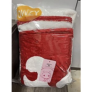 Red Clouds Anime Throw Blanket Flannel Fleece Blanket Cosplay Hooded Cloak Shawl Wrap Nap Quilt 80x60 (C, 80''X60'')